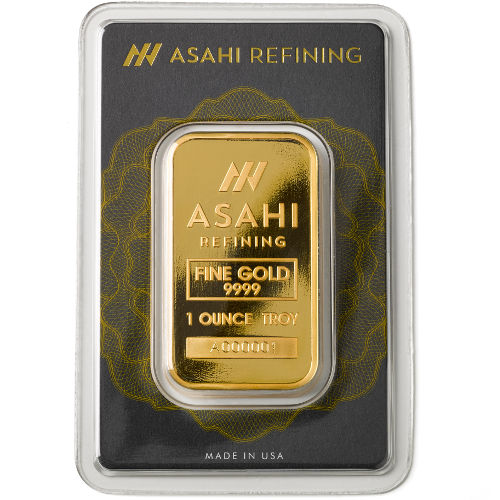 1oz Asahi Refining Gold Bar - In Assay - Royal Bull