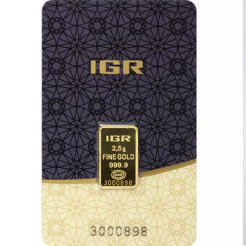 2.5g Istanbul Gold Refinery Gold Bar - In Asssay - Royal Bull