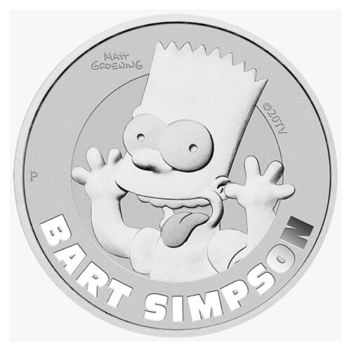 1oz Bart Simpson The Simpsons Silver Coin - 2022 - Royal Bull