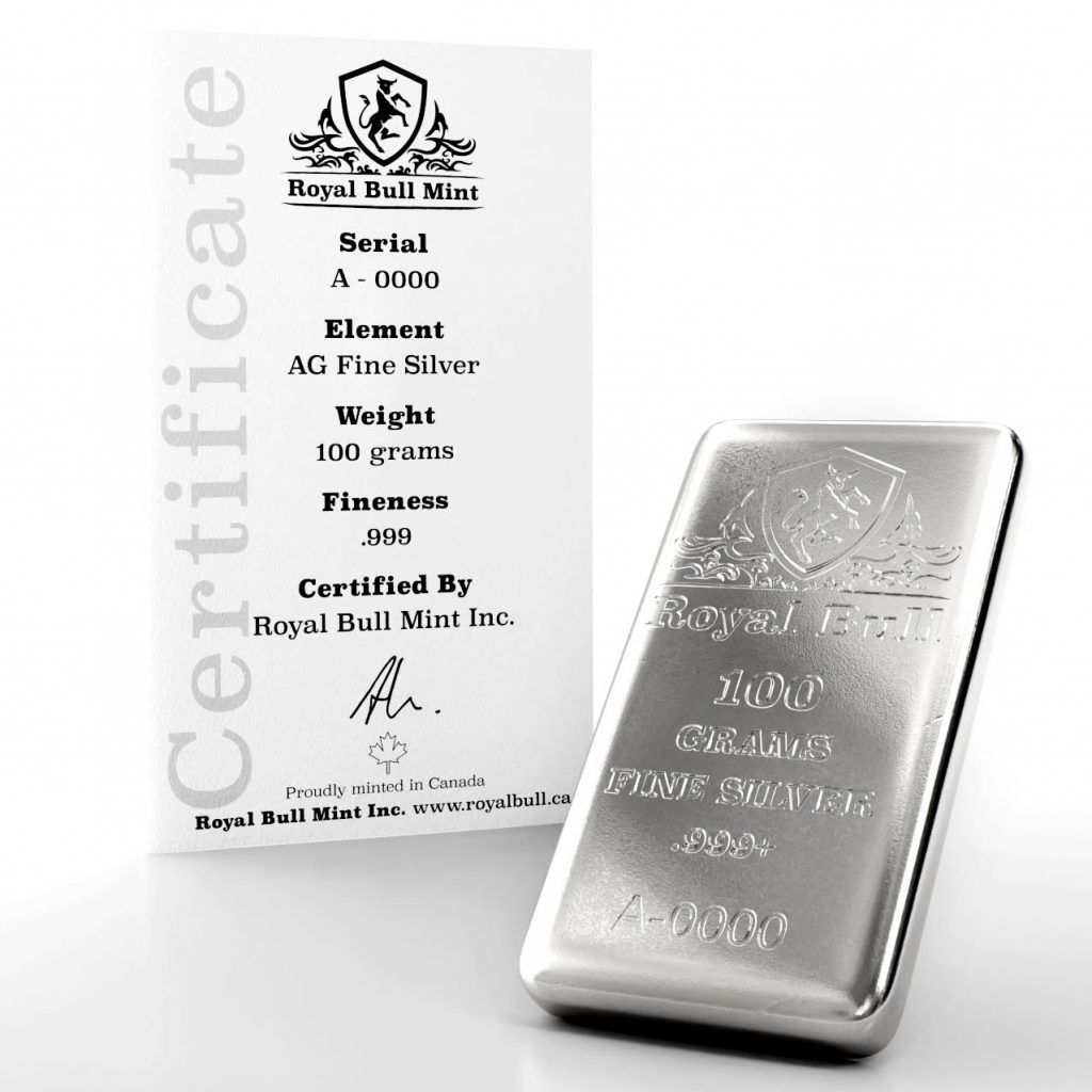 Buy Silver Bars in Canada - Royal Bull Precious Metals