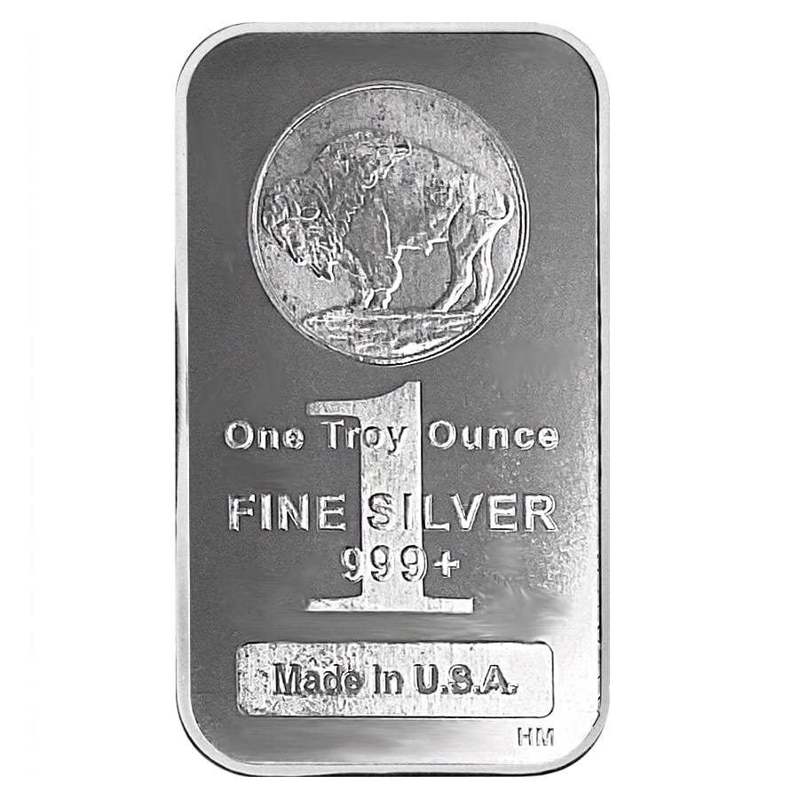 1oz Buffalo Silver Bar - Royal Bull