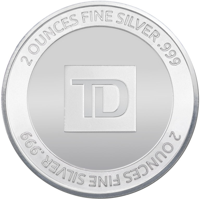 2oz TD Silver Round - Royal Bull