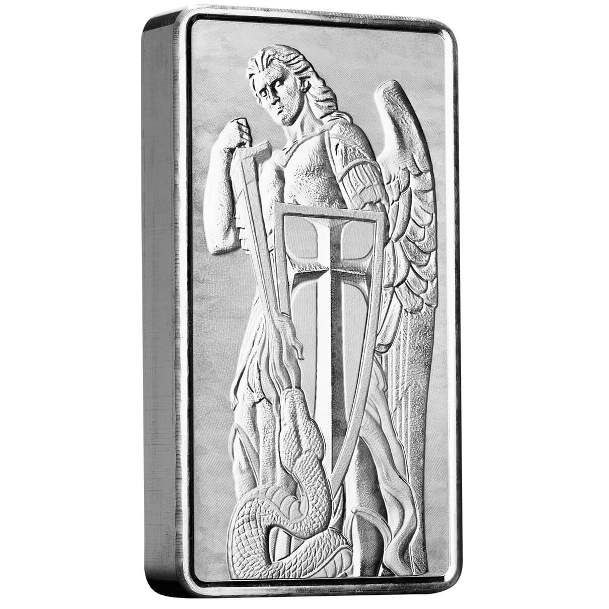 10oz Scottsdale Archangel Silver Bar - Royal Bull